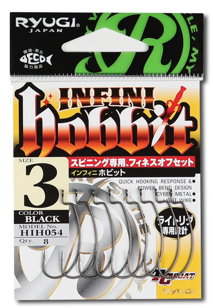 Infini Hobbit Offset Hook - Ryugi | Pro J Fishing Tackle